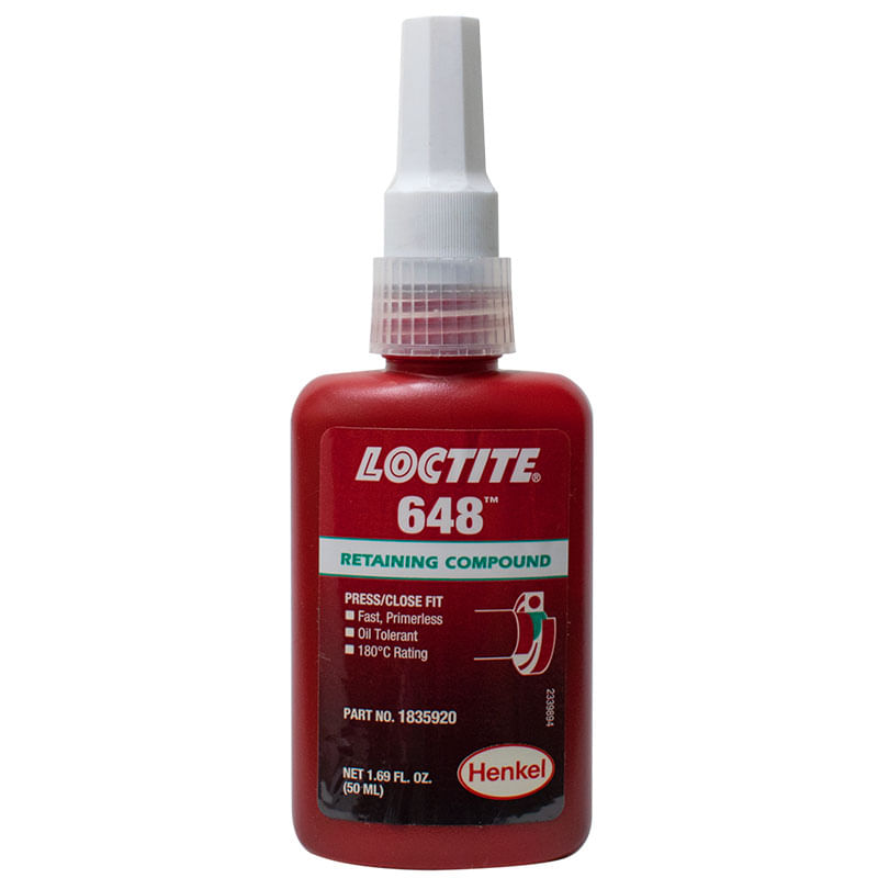 LOCTITE 648: es un fijador de piezas cilíndricas de alta resistencia