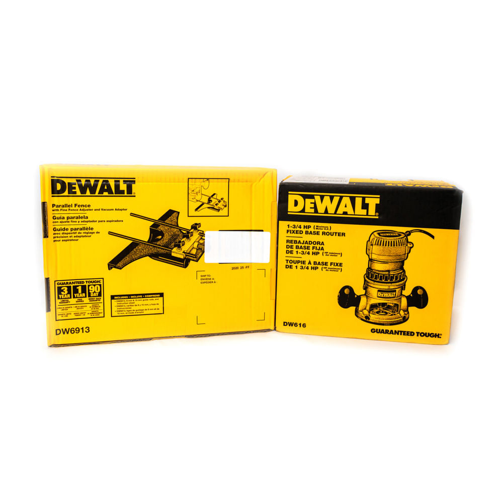 Ruteadora 750W 1/4"-1/2" Dewalt Dw616