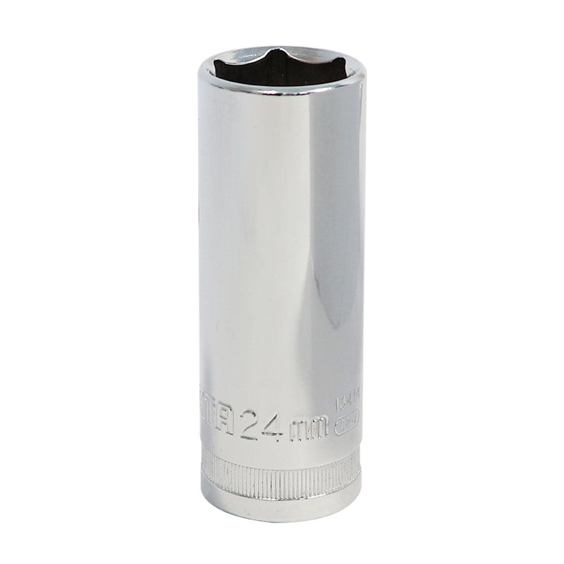 Copa/Dado 6 Puntas Larga Cuadrante 1/2" x 24mm Sata GL13414EM