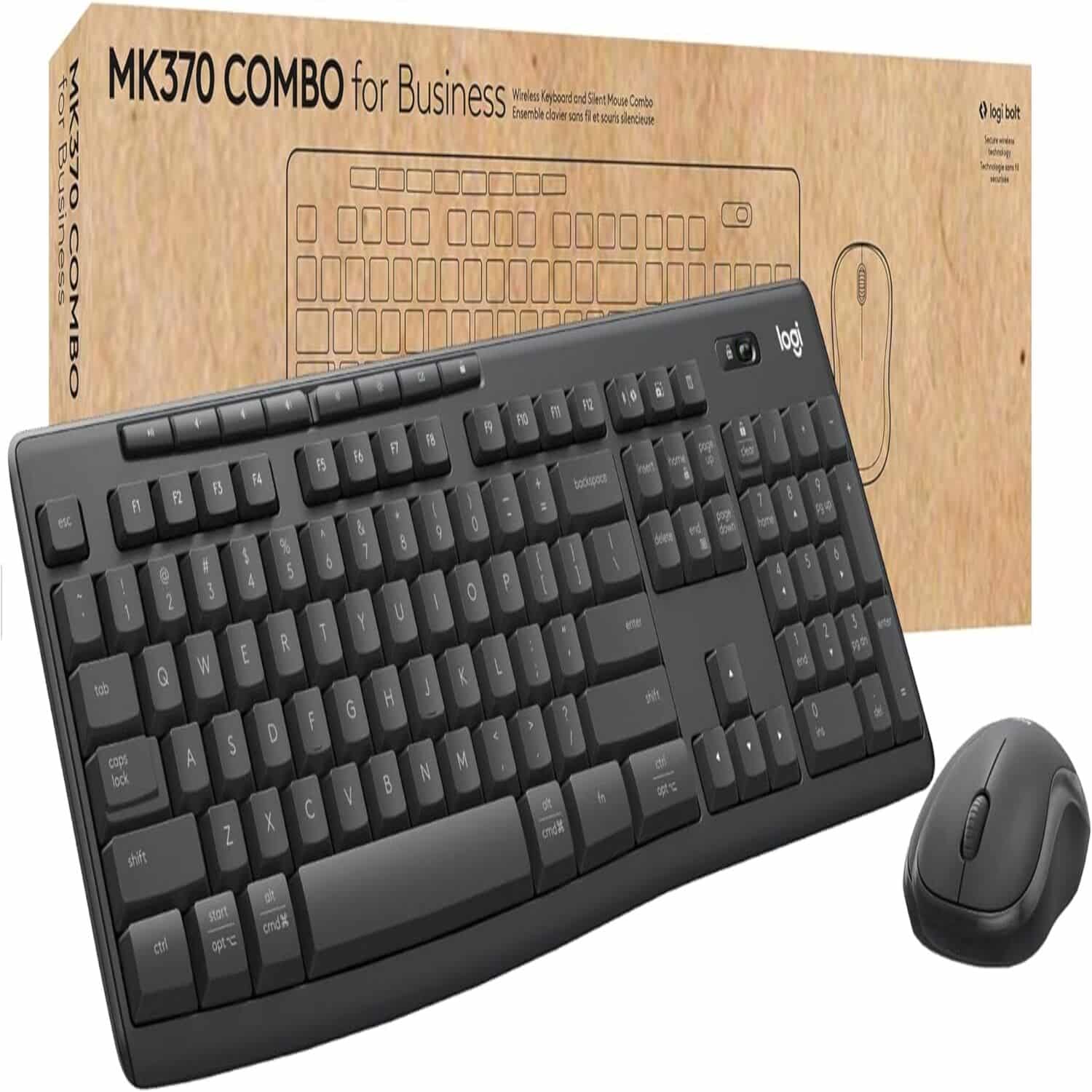 Combo Teclado + Mouse MK370 Logitech inalámbrico